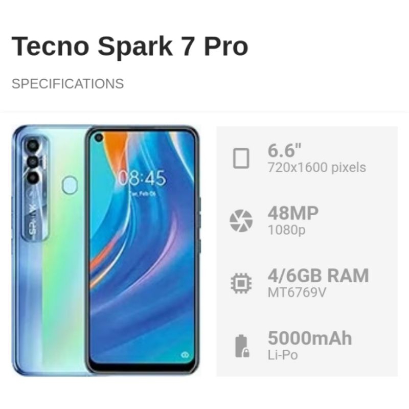 Jual Tecno Spark 7 Pro Shopee Indonesia