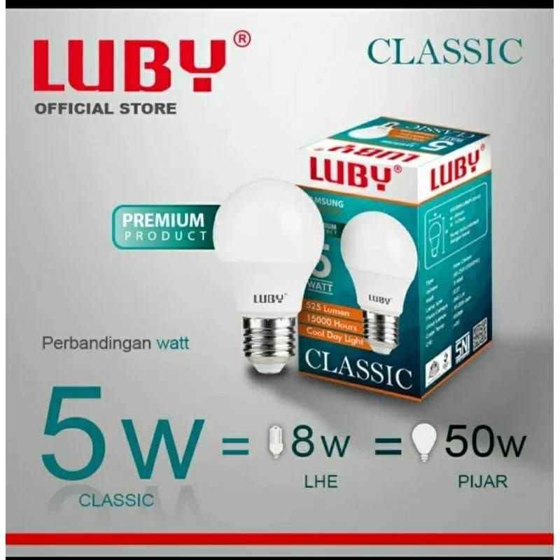 Jual Lampu LED LUBY CLASSIC 5W | Shopee Indonesia
