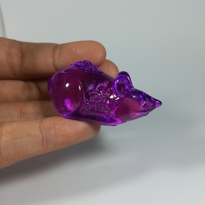 Jual Artifical Glass Batu Carving Bentuk Tikus (Shio Tikus) | Shopee ...