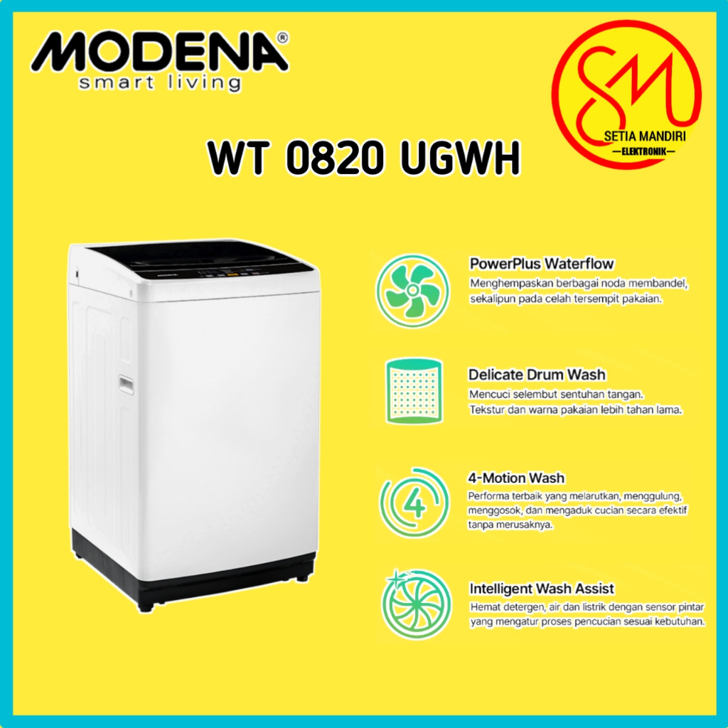Jual MODENA Washing Machine - WT 0820 UGWH | Shopee Indonesia