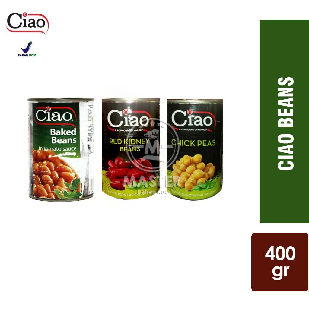 Jual Kacang Merah Kaleng CIAO / Chick Peas / Baked Beans [Kaleng 400gr ...