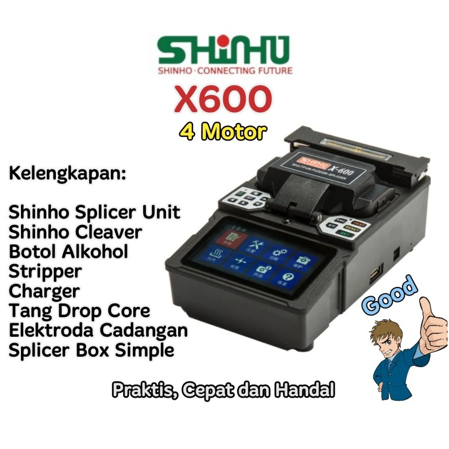 Jual FUSION SPLICER SHINHO X600 / Splicing Alat Sambung Kabel Fiber Optic | Shopee Indonesia