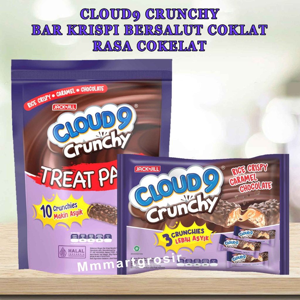 Jual Cloud9 Crunchy / Bar Krispi Bersalut Cokelat / Cokelat Treat ...