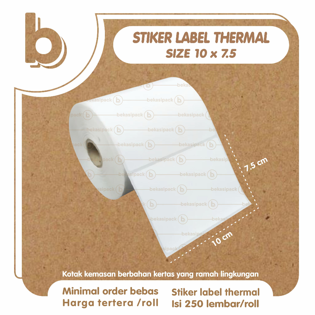 Jual Stiker Label Thermal 10x7.5 I SLT00421 | Shopee Indonesia