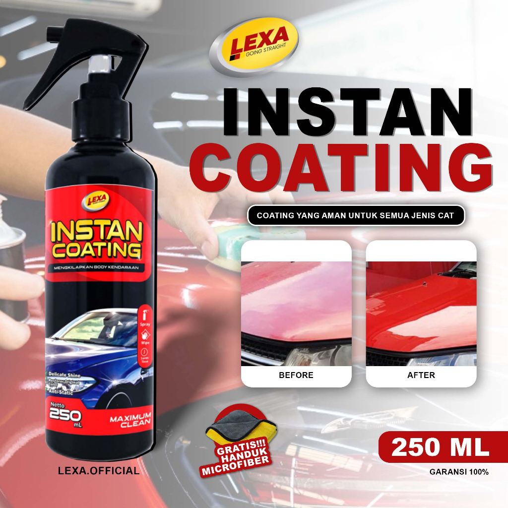 Jual Coating Nano Mobil Ceramic Pengkilap Motor Dan Protection Auto Daun Wax Paket Body Anti ...
