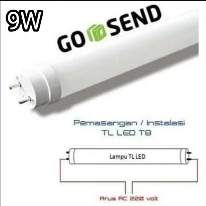 Jual Lampu TL LED T8 60cm 9W 9 Watt MYVO Cahaya Putih 6500K CDL / KUNING WARM WHITE 3000K SNI ...