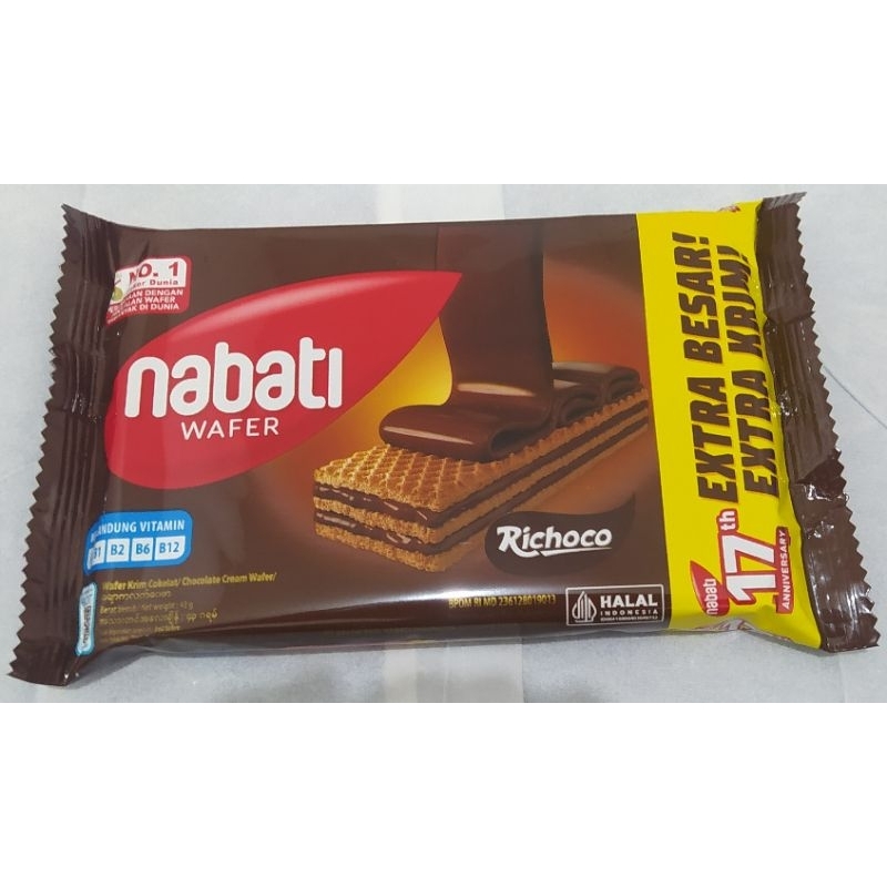 Jual Nabati 43 gr atau wafer 2000 coklat 1 karton | Shopee Indonesia