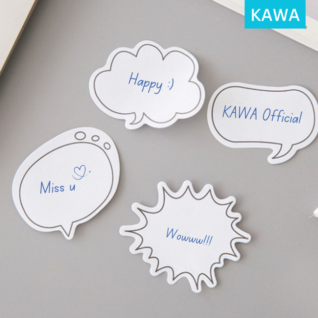 Jual KAWA Sticky Notes Lucu Karakter Shape Aesthetic Estetik Model ...