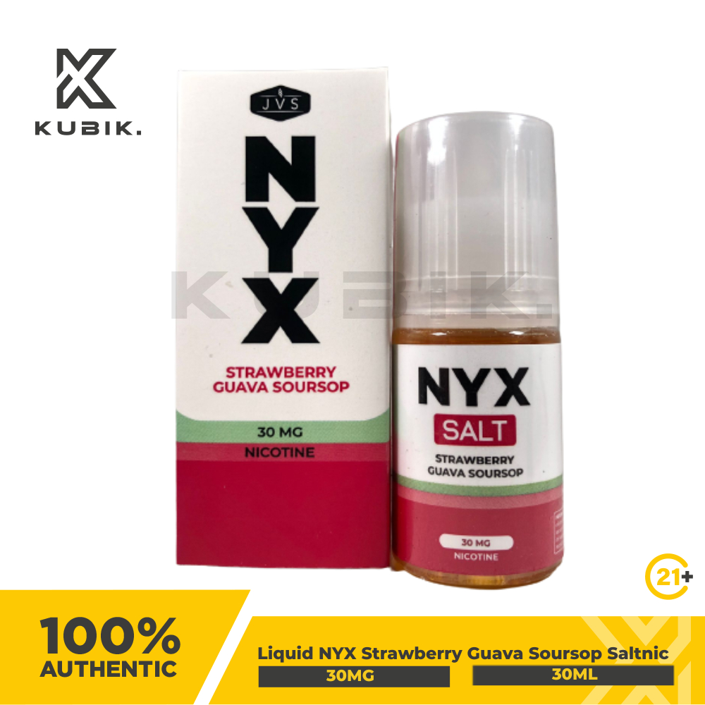 Jual Liquid NYX Strawberry Guava Soursop Salt Nic 30ML | Shopee Indonesia