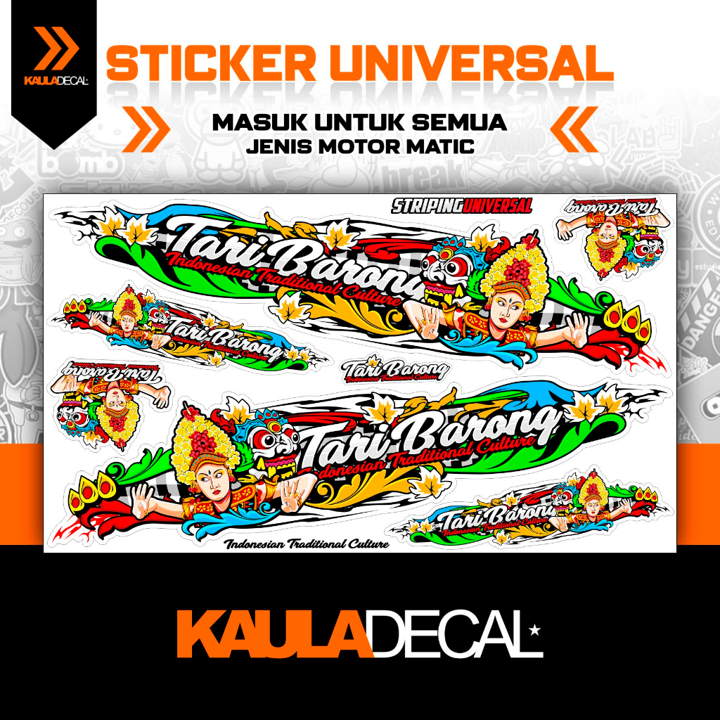 Jual STIKER STRIPING MOTOR ALL MATIC MOTIF 6 / UNIVERSAL MATIC ...