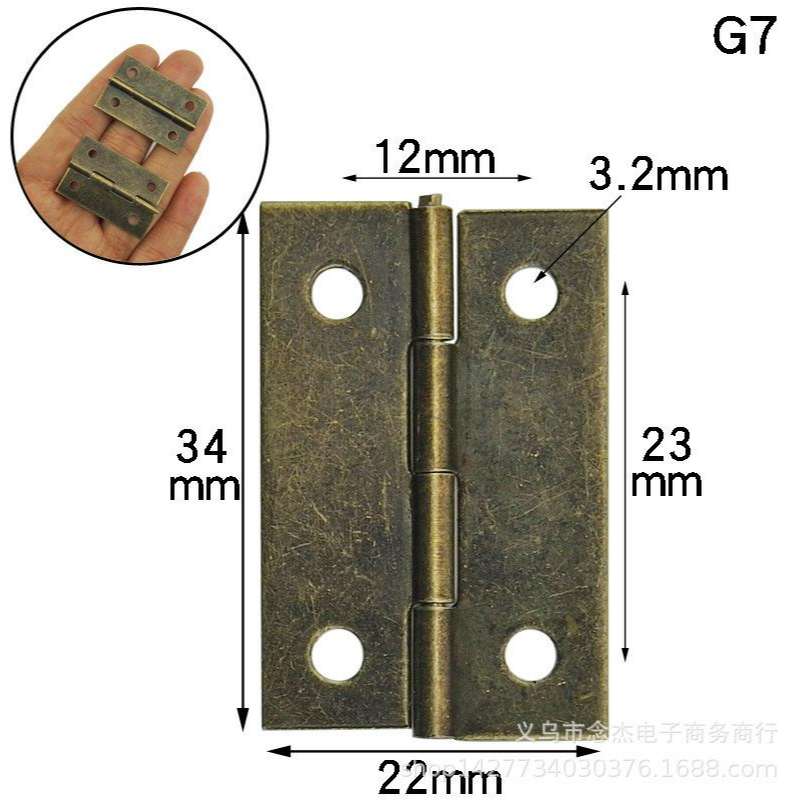 Jual [ ENGSEL BESAR 22X34 MM] Engsel box mahar souvernir / Engsel peti ...