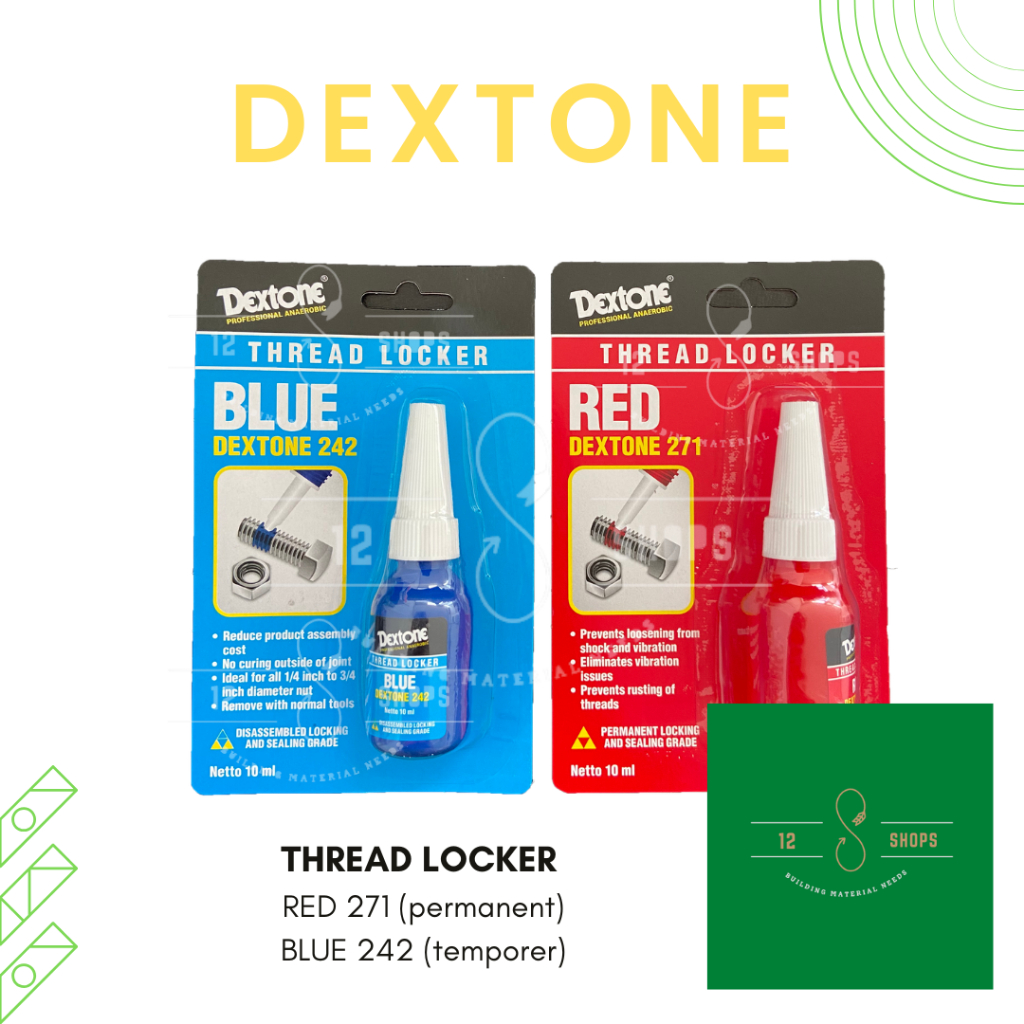 Jual DEXTONE RED THREAD LOCKER 271 LEM BAUT ANAEROBIK ANTI BOCOR DAN ...