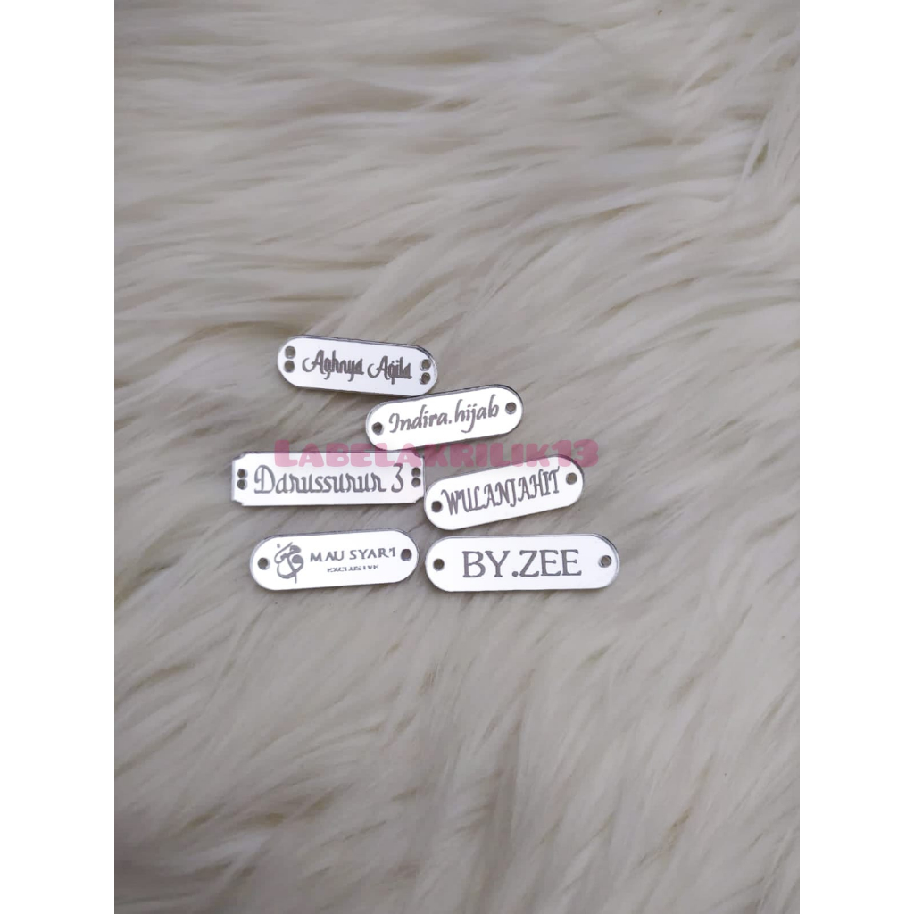 Jual LABEL HIJAB AKRILIK,MERK HIJAB,LOGO HIJAB AKRILIK MURAH/LABEL ...