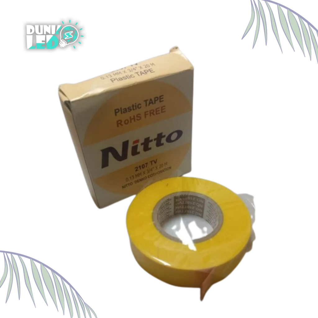 Jual ISOLASI NITTO LISTRIK ORIGINAL TAPE WARNA PVC KABEL NITO 3/4" 20m ...