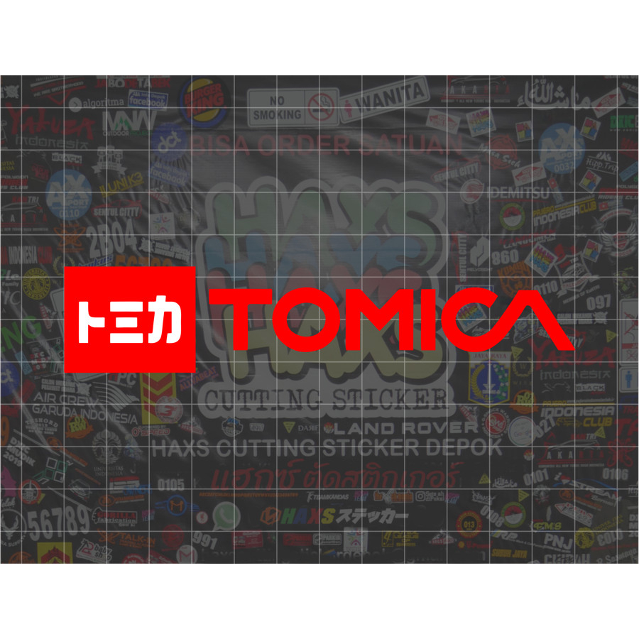 Jual Cutting Sticker Tomica Ukuran 12 Cm Untuk Motor Mobil | Shopee ...