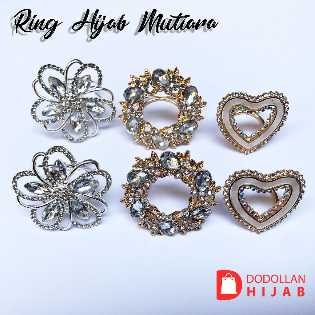 Jual Ring Hijab Korea Wanita Cincin Hijab Kolong syal | Shopee Indonesia