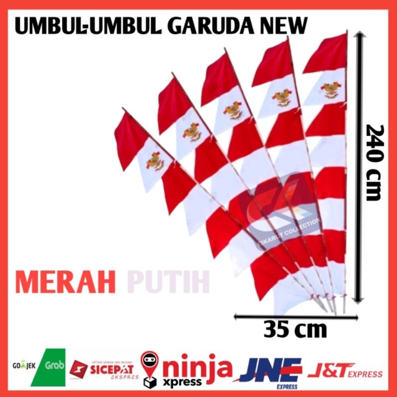 Jual BENDERA UMBUL- UMBUL GARUDA NEW PRODUK (20 PCS) | Shopee Indonesia