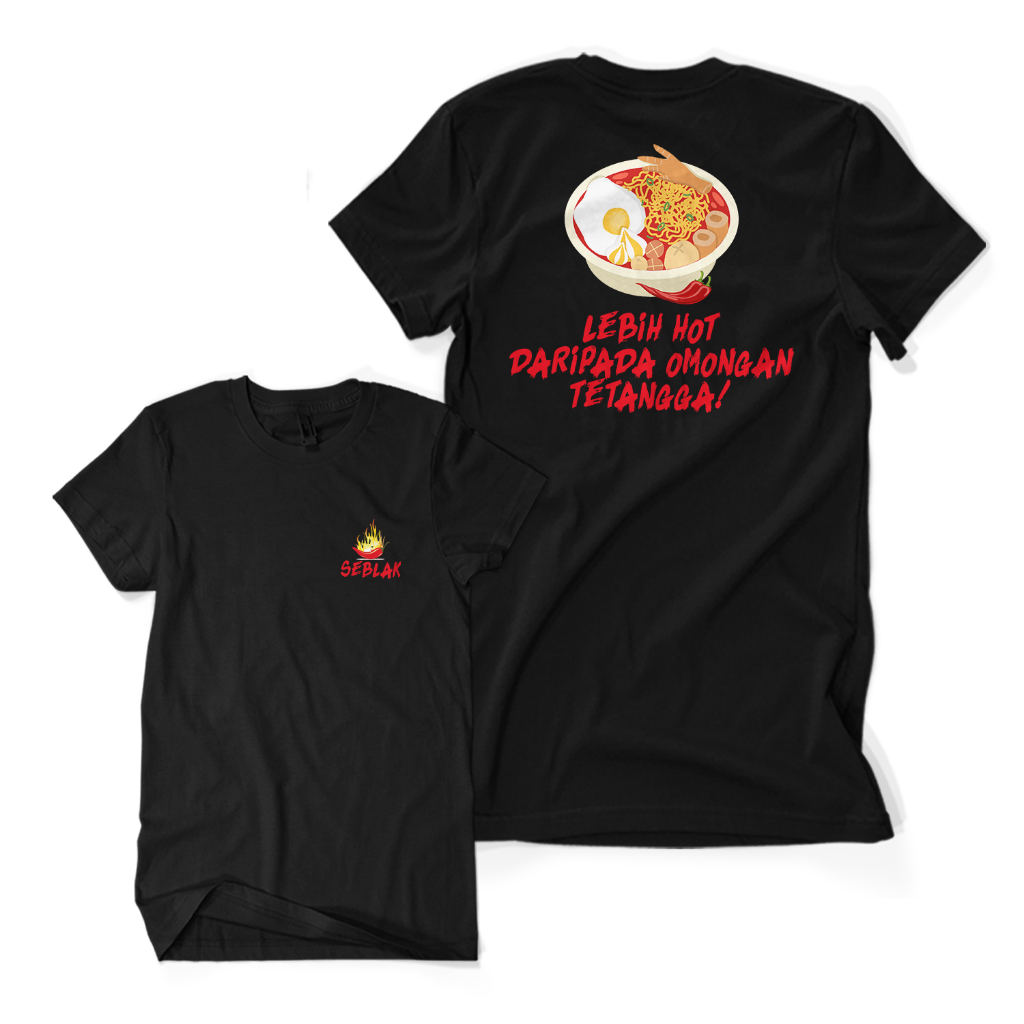 Jual Kaos Distro Premium SEBLAK HOT - Baju Profesi Usaha Kuliner Pedas ...