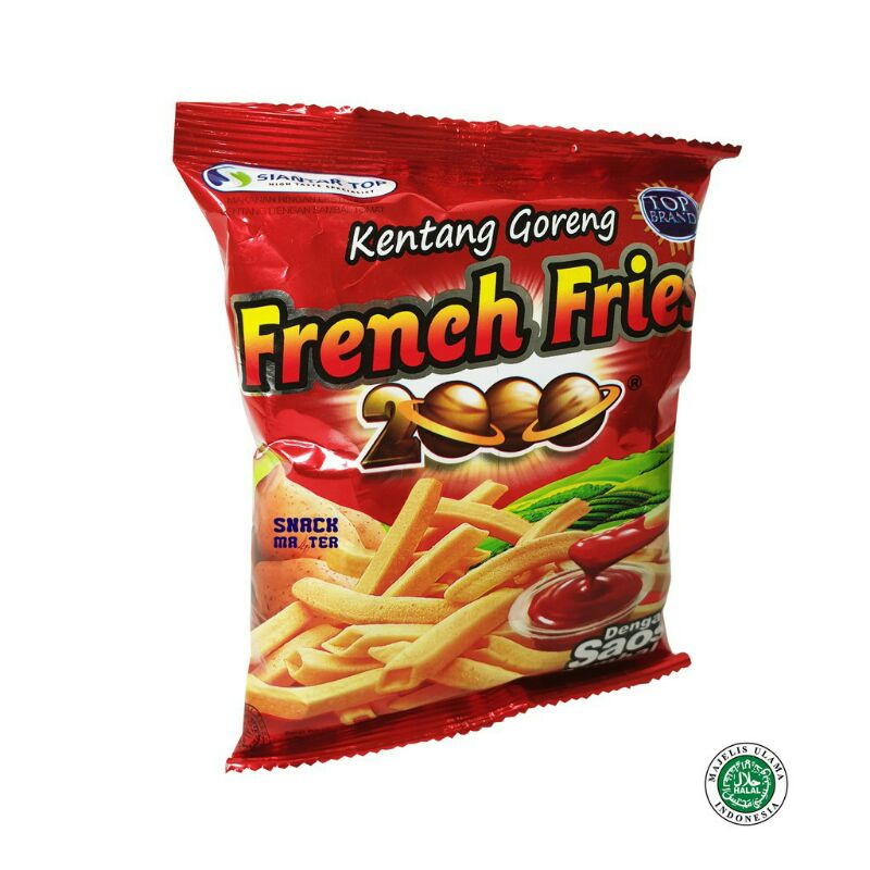 Jual French Fries 2000 Chiki Snack Kentang Netto 9 Gram | Shopee Indonesia
