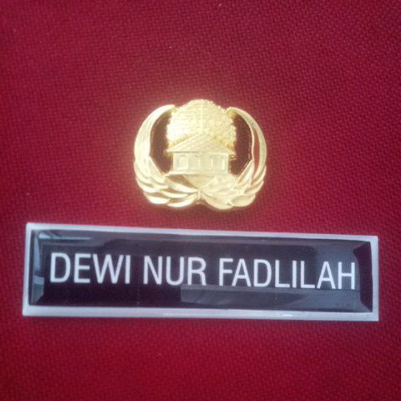 Jual Paket Name Tag /Papan Nama ASN + Pin Korpri | Shopee Indonesia