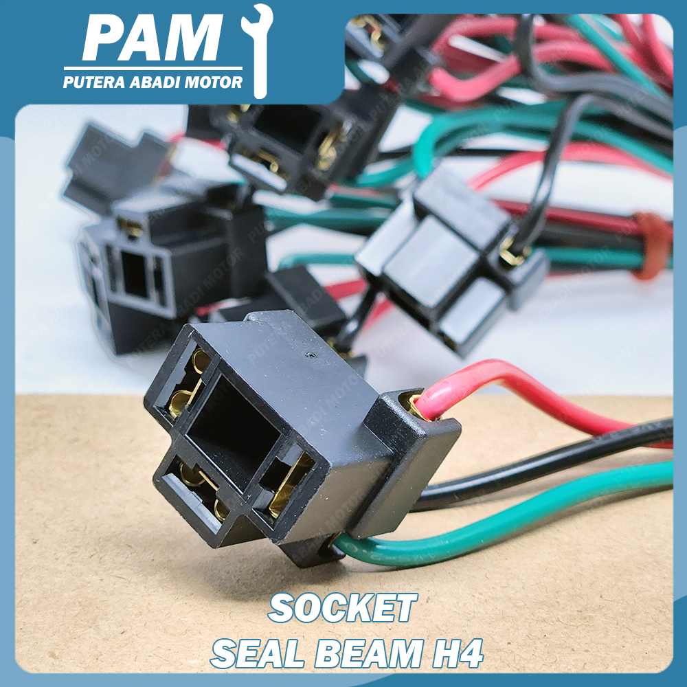 Jual Soket Sealbeam H4 Socket Sealbeam H4 Merk Carshow | Shopee Indonesia