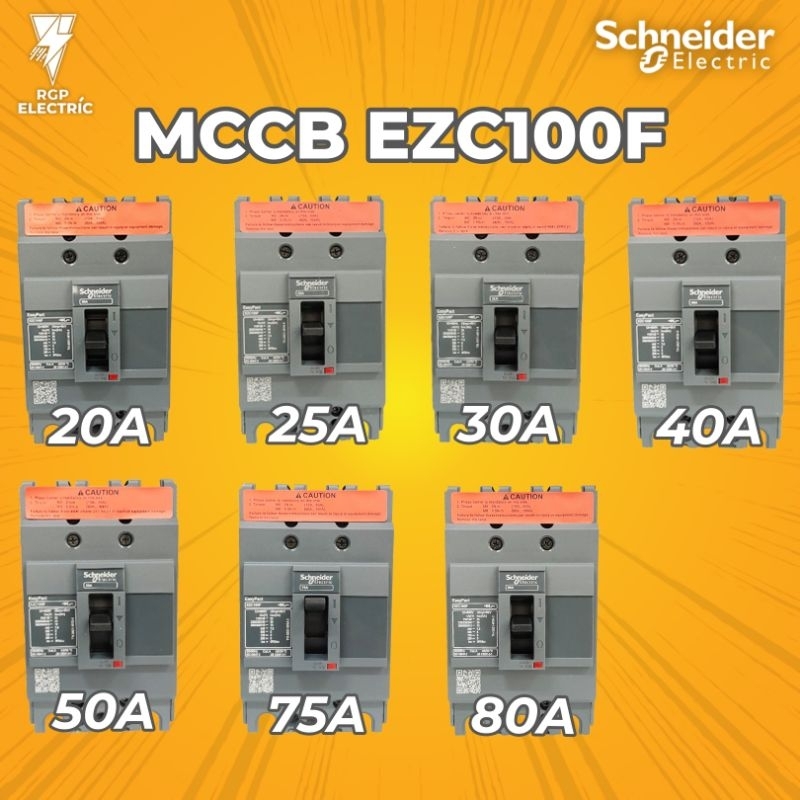Jual MCCB Schneider EZC100F 20A 25A 30A 40A 50A 75A 80A EasyPact EZC 100 - 20A | Shopee Indonesia