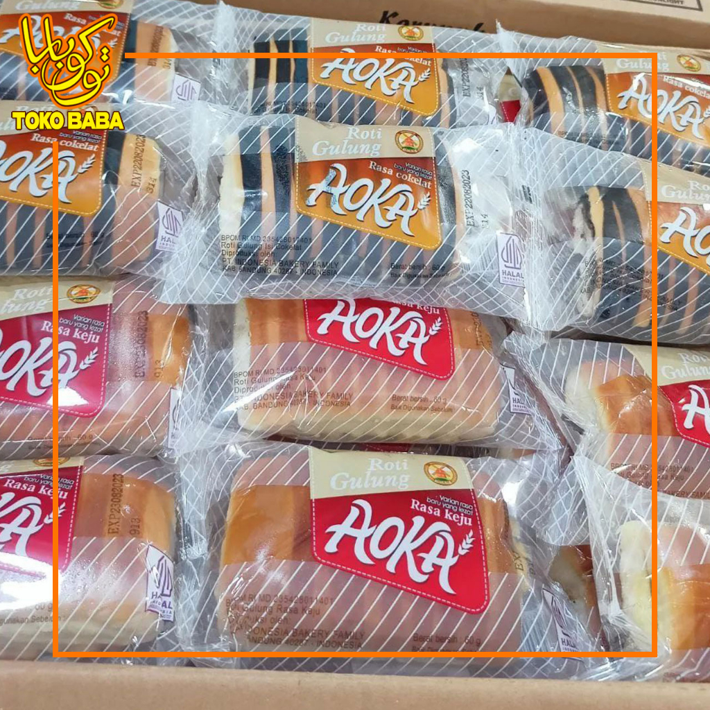 Jual Aoka Roti Gulung 60gr - Roti AOKA Aneka Rasa Murah Enak | Shopee ...