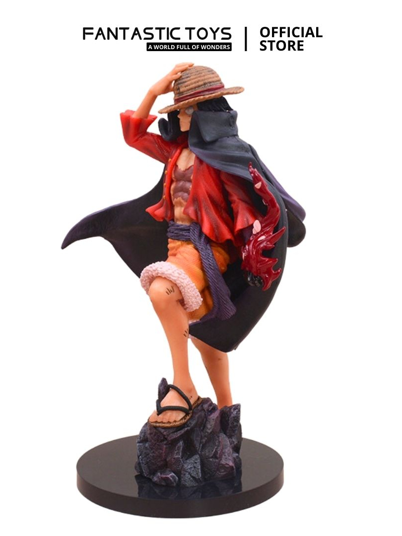Jual Action Figure Anime One Piece Monkey D Luffy Lx Max Black Robe ...