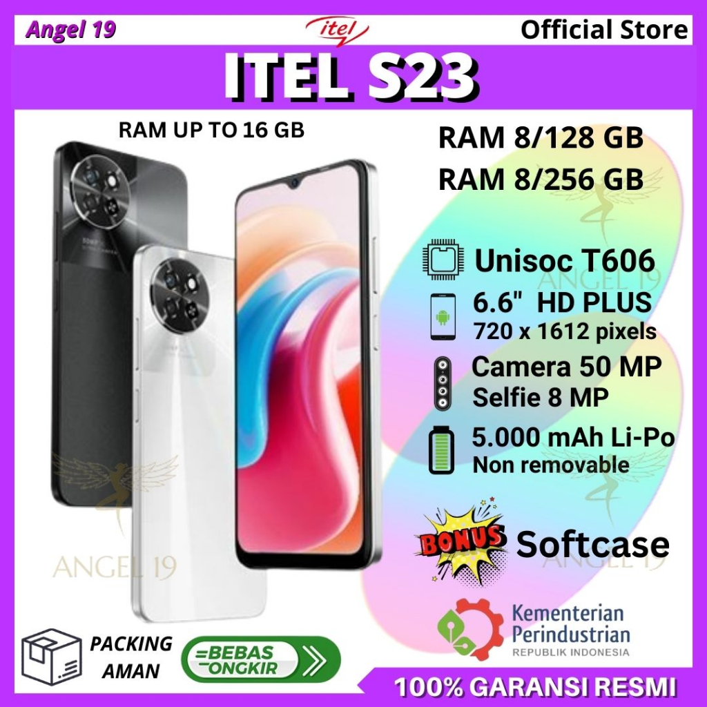 Jual HP ITEL S23 8/256 GB - 8/128 GB GARANSI RESMI, SUPER SMOOTH AND COLORFUL | Shopee Indonesia