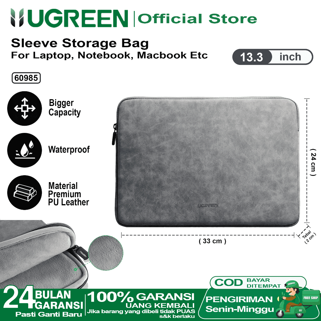 Jual UGREEN Tas Laptop Ipad Tablet Sleeve Case Macbook 13inch - 16inch ...