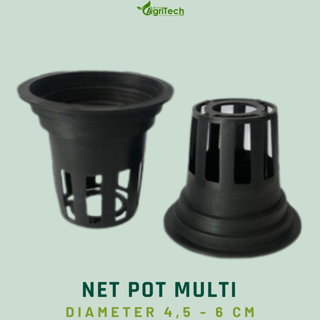 Jual NETPOT NET POT MULTI DIAMETER 4,5 CM SD 6 CM HIDROPONIK HITAM ...