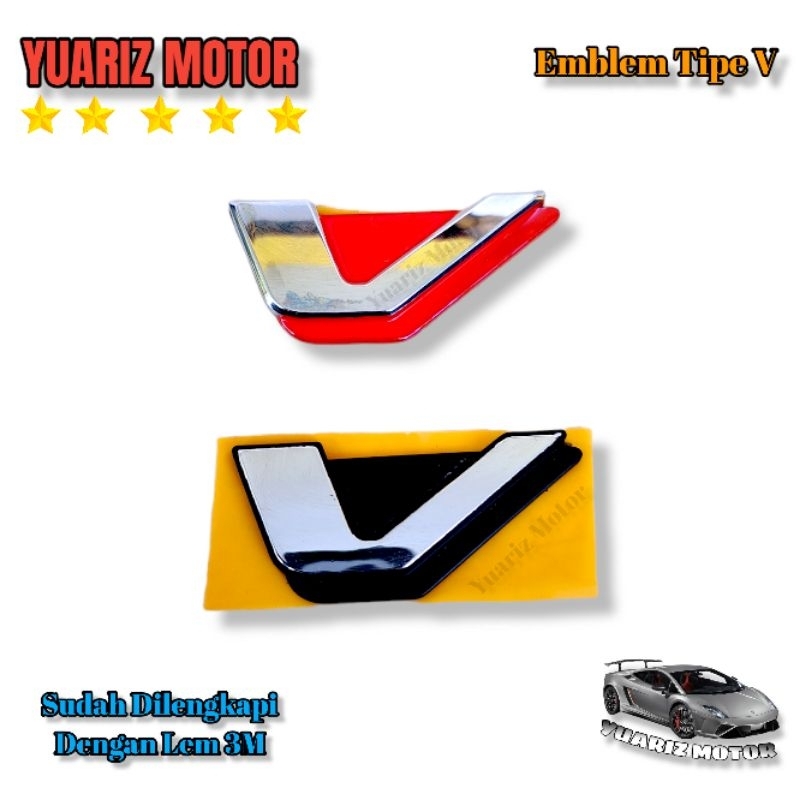 Jual Emblem Logo Tulisan Tipe V Original / Logo Emblem Tulisan Tipe V ...