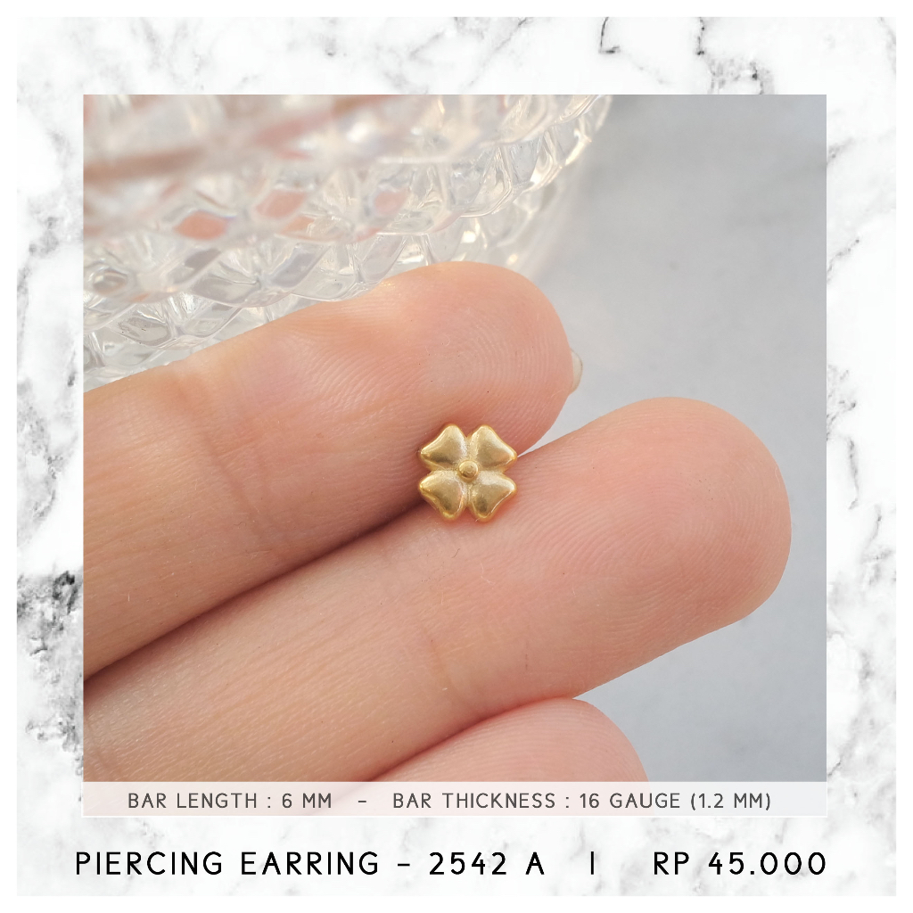 Jual 2438 / 2439 (HARGA 1 BIJI) ANTING PIERCING TINDIKAN HELIX TRAGUS ...