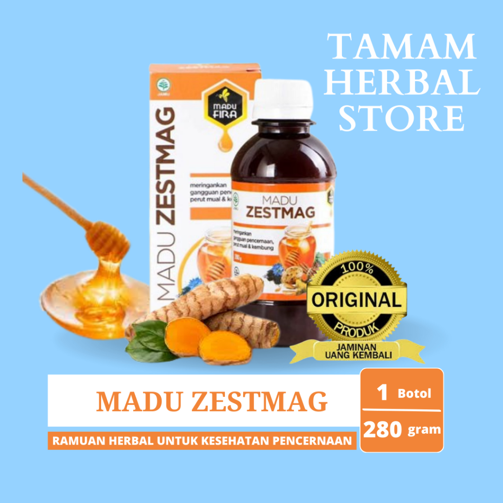 Jual Madu Zest Mag Obat Herbal Maag, Asam Lambung GERD dan Madu ...