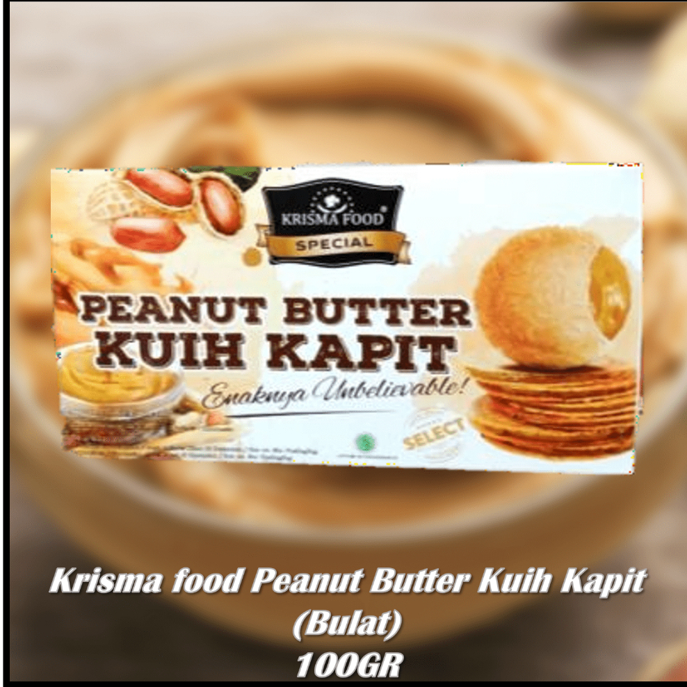 Jual krisma food peanut butter kuih kapit (bulat) 100GR | Shopee Indonesia