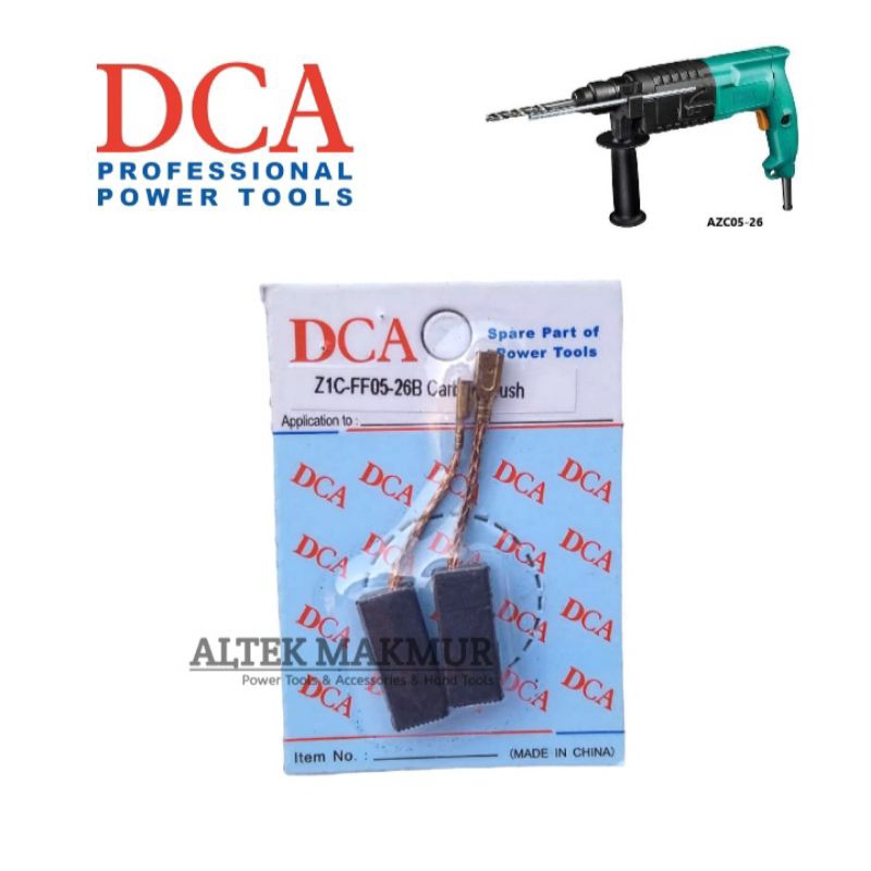 Jual DCA Brostel Carbon Brush Mesin Rotary Hammer DCA AZC05-26B ...