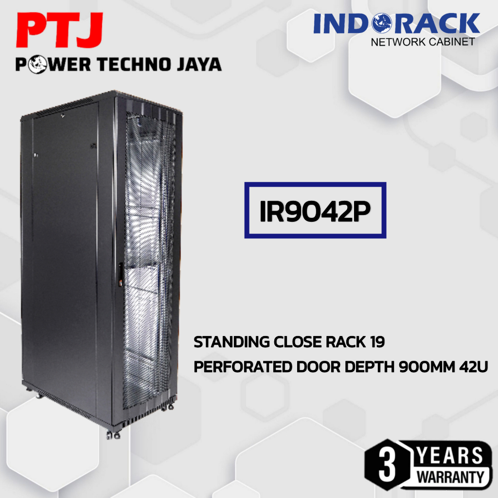 Jual IR9042P Rak Server INDORACK IR9042P Standing Close Rack Perforated ...