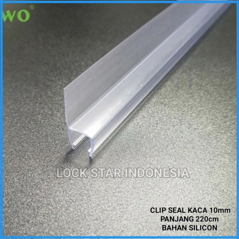 Jual Clip Seal Kaca 10mm Clip Seal Sirip Pingir Model h Seal Kaca Pintu ...