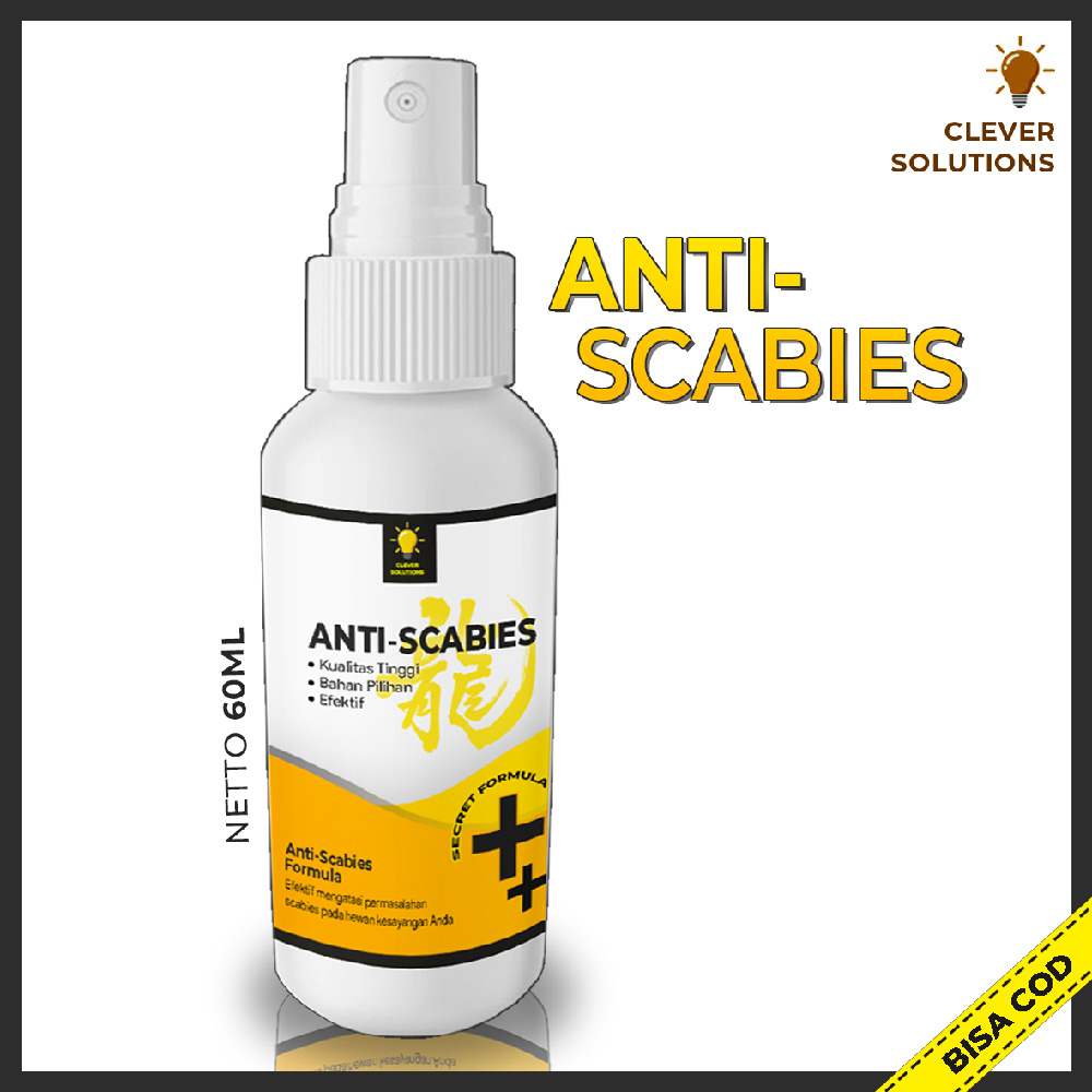 Jual ANTI SCABIES SPRAY, Obat Jamur Kucing Scabies Demodex Impetigo ...