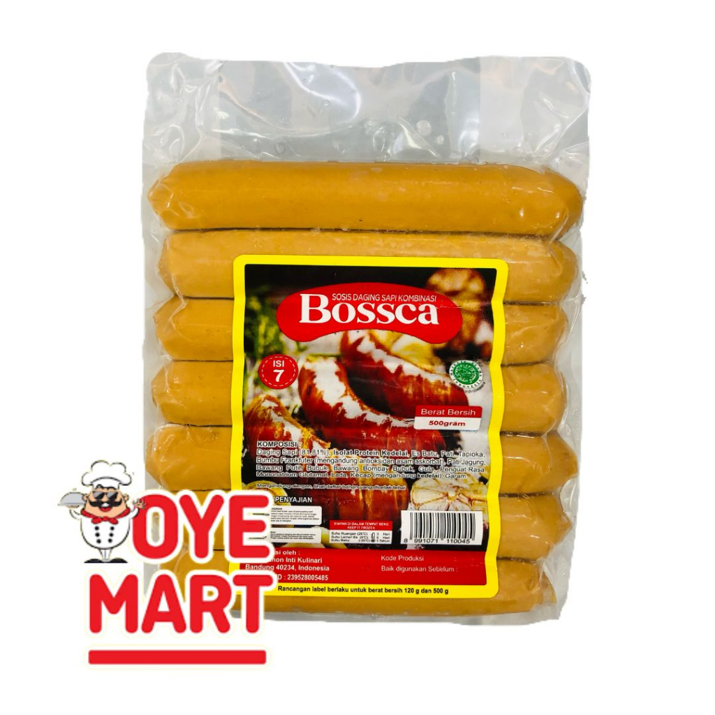 Jual BOSSCA SOSIS BAKAR 500GR ISI 6+1/SOSIS SAPI KOMBINASI | Shopee ...