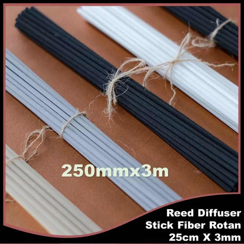 Jual REED DIFFUSER STICK BAHAN FIBER 25cm x 3mm | Shopee Indonesia
