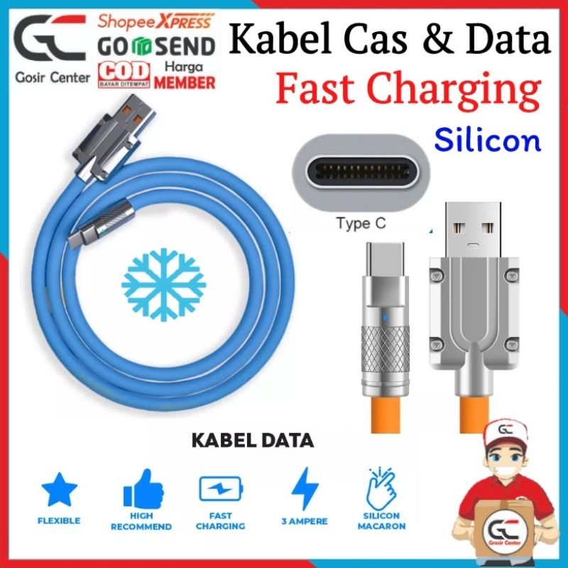 Jual YC2G | Kabel Cas & Data TYPE C Fast Charging Silikon 1 METER | ZH ...