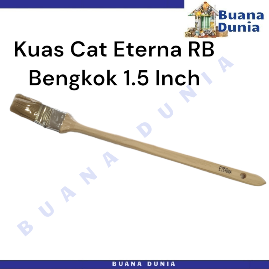 Jual Kuas Cat Eterna RB Bengkok 1.5 Inch | Kuas Cat Gagang Panjang (1PC ...