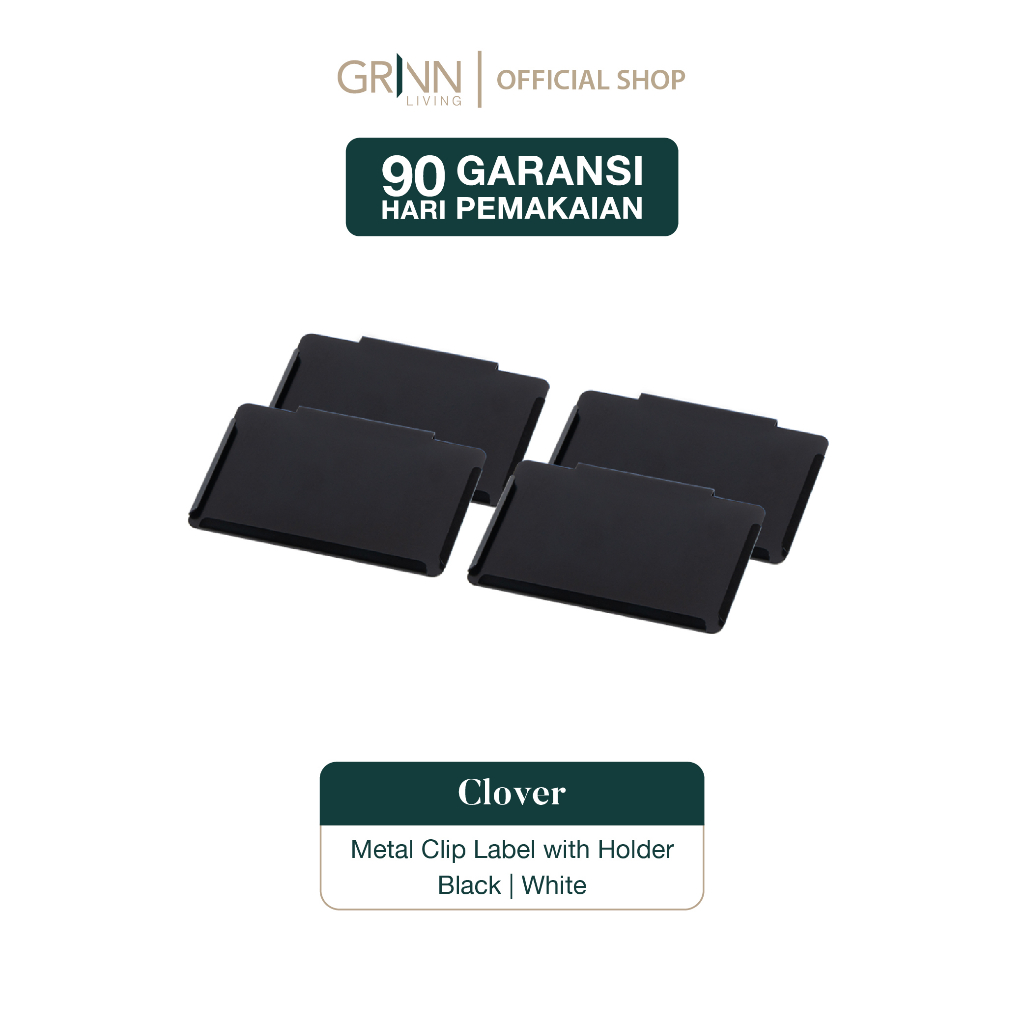 Jual GRINN LIVING Clover Metal Holder Label Klip Keranjangan ...