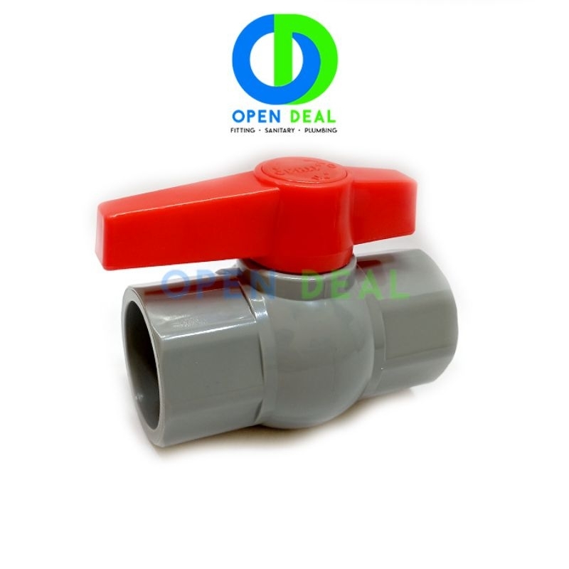 Jual Stop Kran PVC 1 1/4" PASS/Polos (Tanpa Drat)/Ball Valve pvc 1 1/4 ...