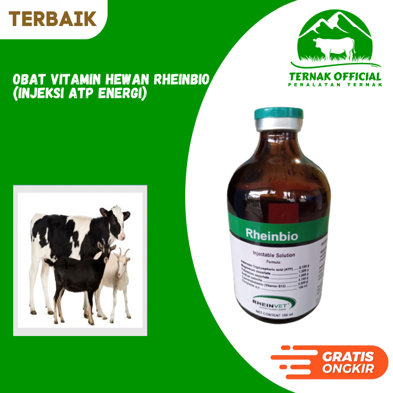 Jual Obat Vitamin Hewan Rheinbio (Injeksi ATP Energi) | Shopee Indonesia