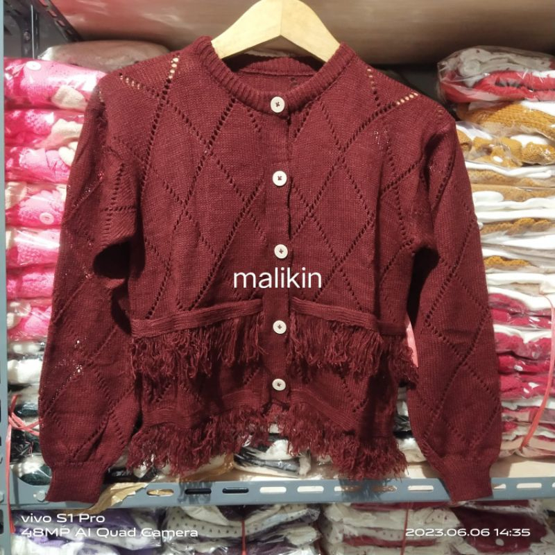 Jual Rajut Crop Top Rawis Wanita / Cardigan Rawis Indian / Cardigan Crop / Atasan Wanita / Outer ...