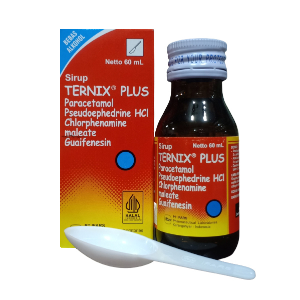 Jual TERNIX Plus Sirup Obat Batuk Rasa Jeruk 60mL | Shopee Indonesia