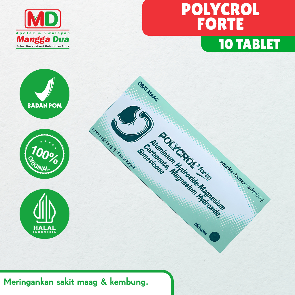 Jual POLYCROL FORTE 10 TABS OBAT SAKIT MAAG | Shopee Indonesia