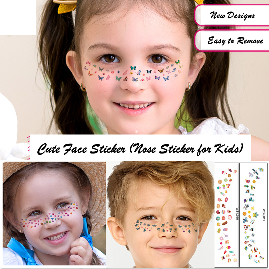 Jual [ NEW ] Stiker Hidung Wajah Anak / Tatto Wajah Sticker Muka / Nose ...